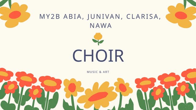 Classification of human voice | PPTX