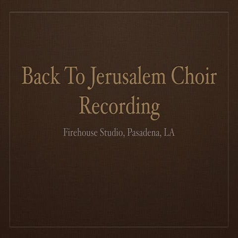 Chinese Choir Recording '09 at Firehouse Studio | KEY