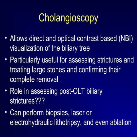 Cholangioscopy for sri | PPT