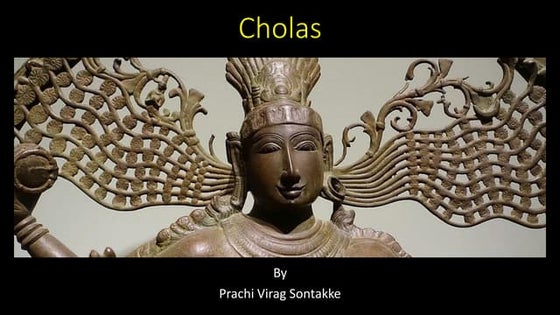 History (chola dynasty) presentation | PPTX