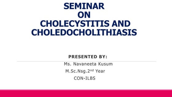 Cholelithiasis (Gall stone) | PPT