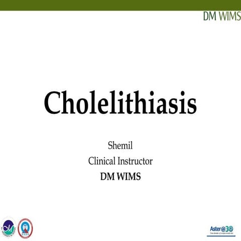 Cholelithiasis | PPT