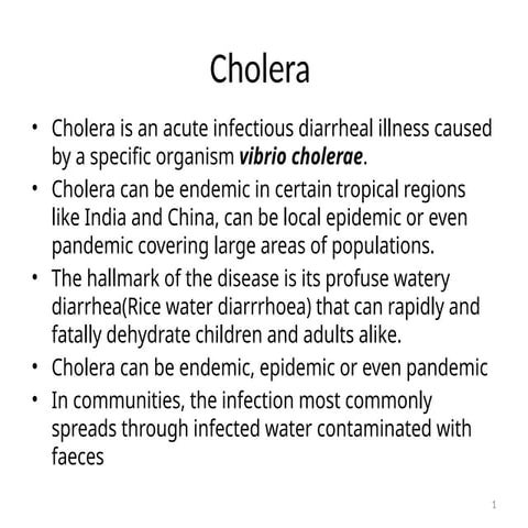 Cholera.pptx any person can download easily | PPTX