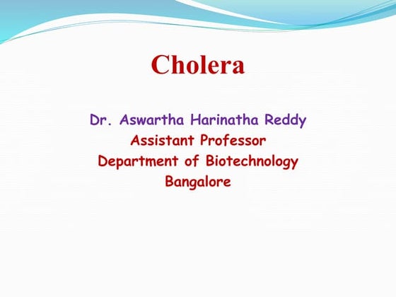 cholera subhomita chakraborty Microbiology | PDF