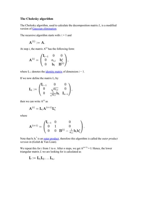 Crout s method for solving system of linear equations | PPTX | Physics | Science