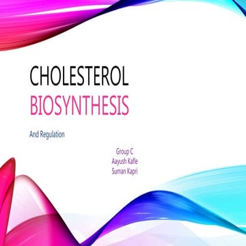 Cholesterol biosynthesis final | PPT