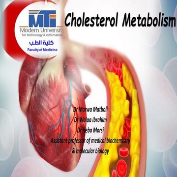 BIOSYNTHESIS OF CHOLESTEROL | PPTX