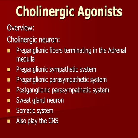 Cholinergic Agonist.ppt