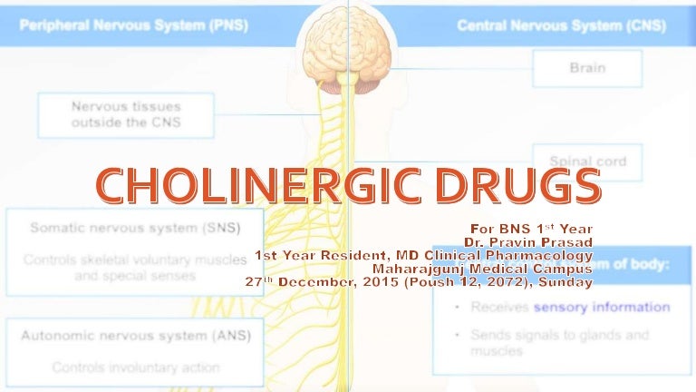 Cholinergic drugs