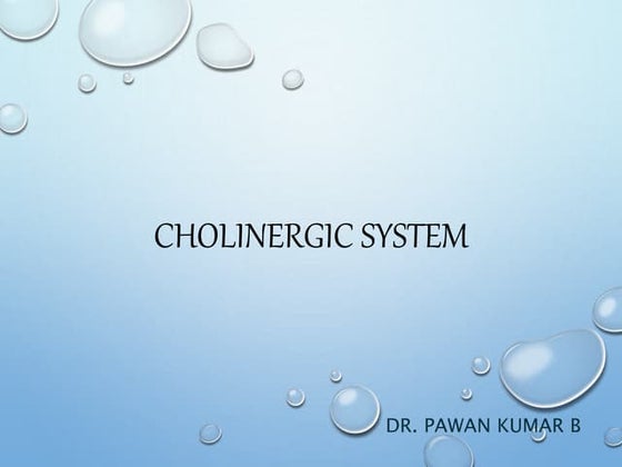 Pharmacology Cholinergic drugs,Classification,Action of drugs | PPTX ...