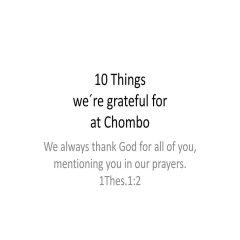 Chombo Mission 2015 (in English) | PDF