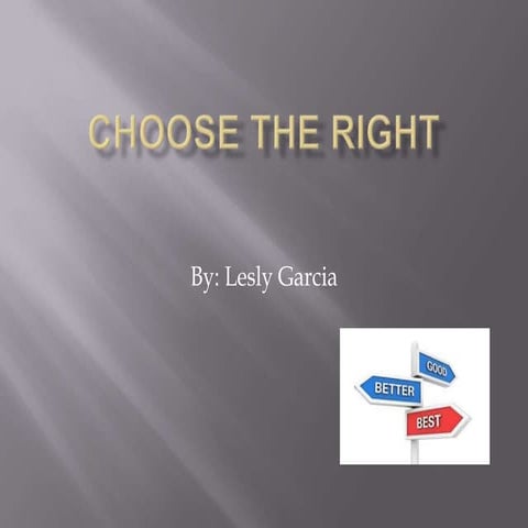 Ctr choosing the right | PPTX