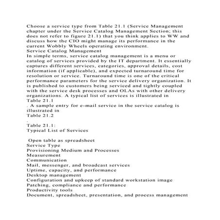 Choose a service type from Table 21.1 (Service Management chapter un.docx