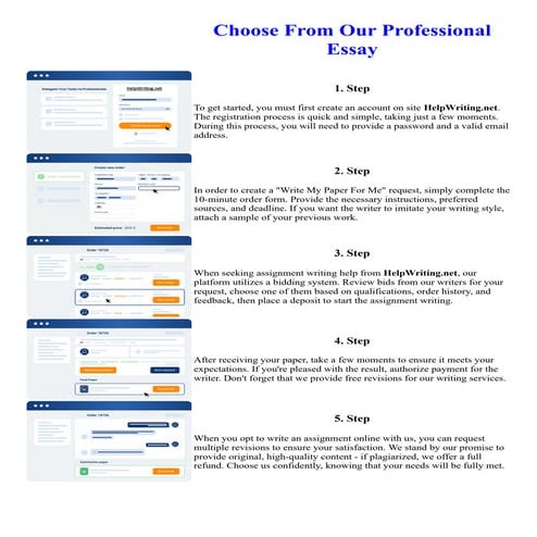 Choose From Our Professional Essay | PDF