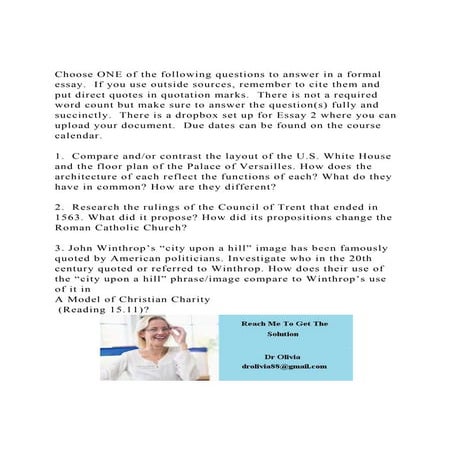 Choose ONE of the following questions to answer in a formal essa.docx