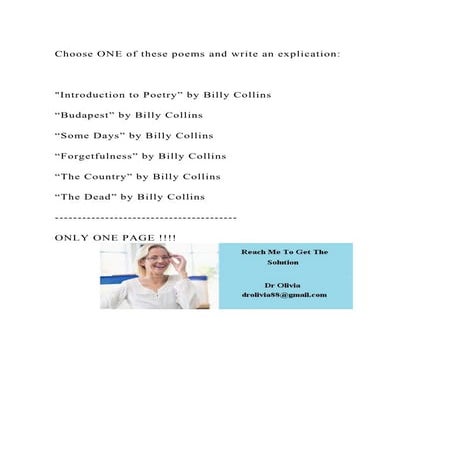 Choose ONE of these poems and write an explicationIntroduc.docx