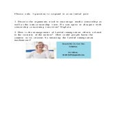 Choose only 1 question to respond to as an initial post1. Dis | DOCX