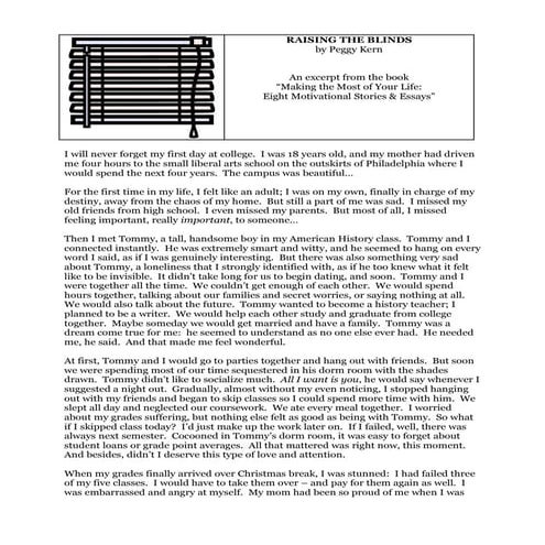 Choose Respect Book Excerpt | DOC