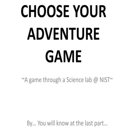 Choose your own adventure | PPTX