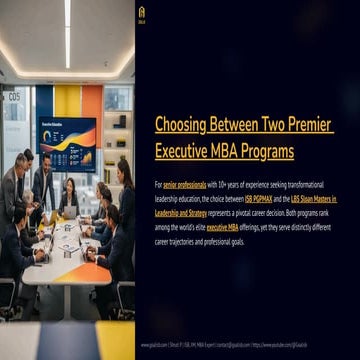 Choosing-Between-Two-Premier-Executive-MBA-Programs | PDF