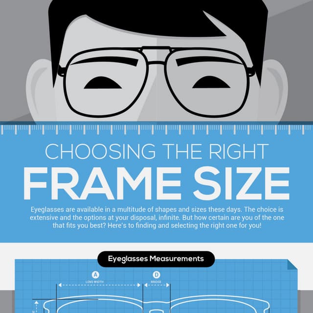Infographic Eyeglasses Size Chart: Choosing the right frame size | PDF