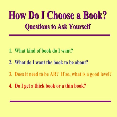 Choosing a Good Book | PPT