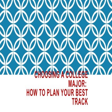 Choosing a college major | PPTX