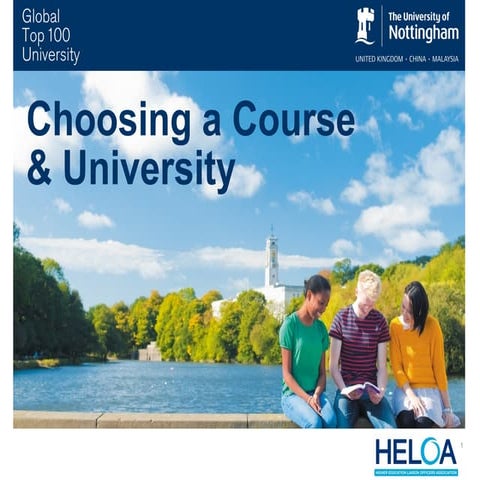 Choosing a course and university | PPT