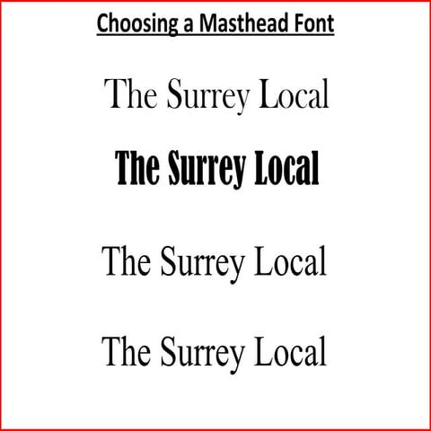 Choosing a Masthead | PPT