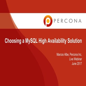 Choosing a MySQL High Availability Solution.pdf