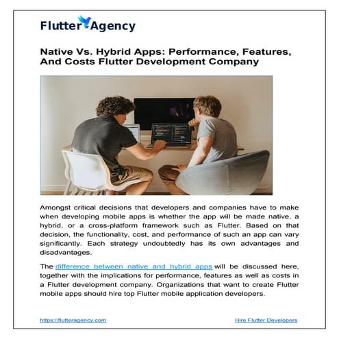 Choosing App Development: Native, Hybrid, or Flutter Explained | PDF
