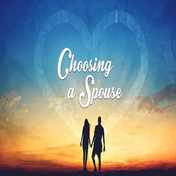 Choosing a Spouse | PPT