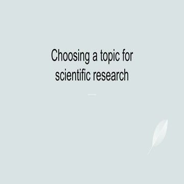 Choosing a topic for scie.pptxujhggghhjj | PPTX