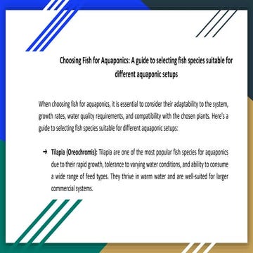 Choosing Fish for Aquaponics.pptx