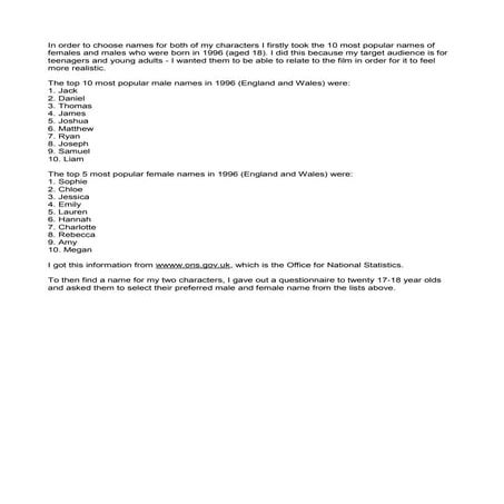 Choosing names | DOCX