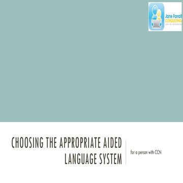 Choosing the Appropriate System handout | PDF