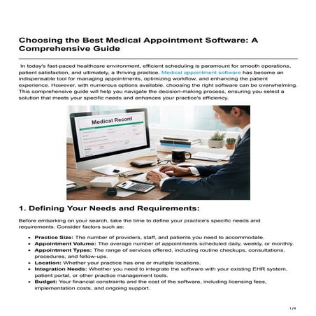 Choosing the Best Medical Appointment Software A Comprehensive Guide.pdf