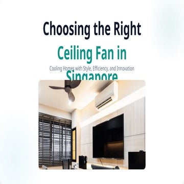 Energy-Saving DC Motor Ceiling Fans - Yafen Lighting Singapore | PPTX