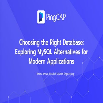 Choosing The Right Database Exploring Mysql Alternatives For Modern Applications Ppt 4288