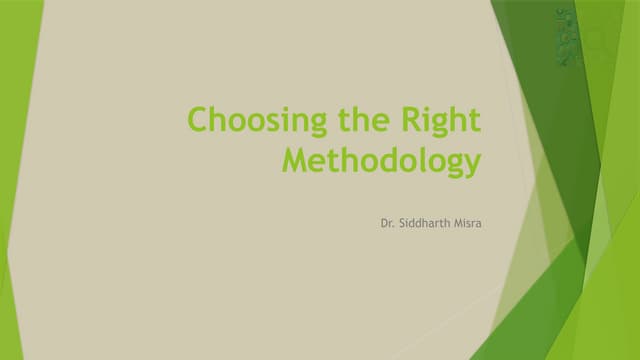 Research Methods vs Research Methodology | PPTX