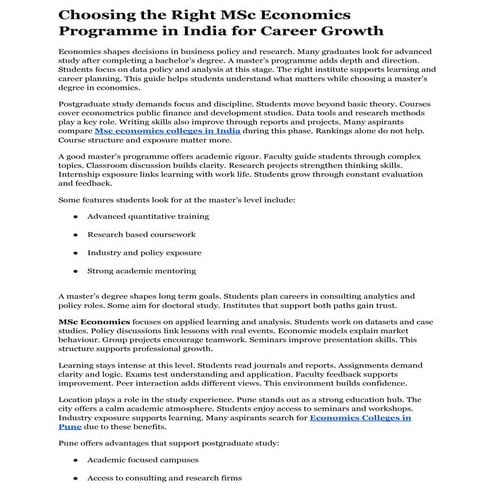 Choosing the Right MSc Economics Programme in India for Career Growth.pdf