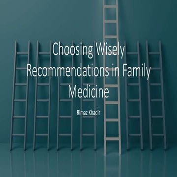 Choosing Wisely | PPT