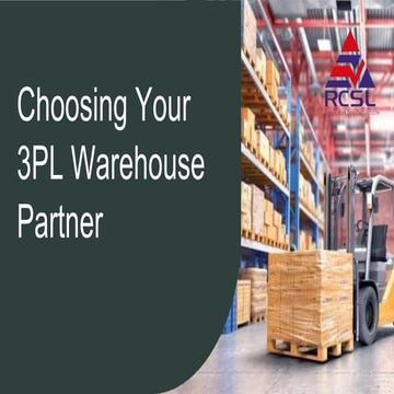 The Ultimate Guide to Selecting Your 3PL Warehousing Partner. | PPTX