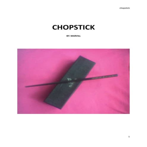 Chopstick | PDF