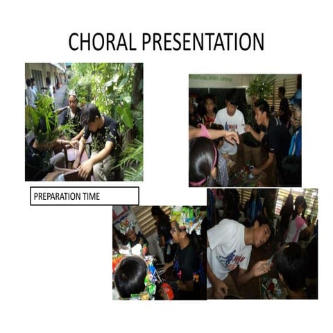 Choral presentation | PPTX