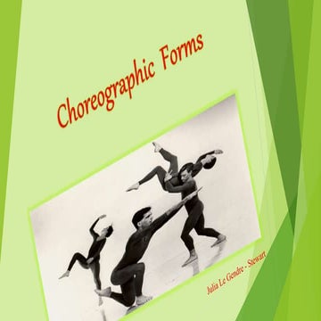 Choreographic forms | PPTX