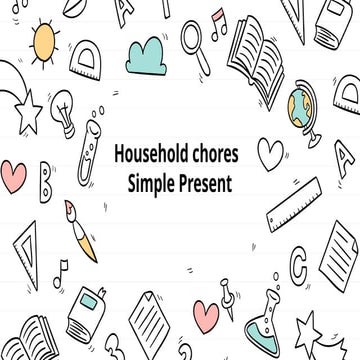 chores simple present pptx important study | PPTX