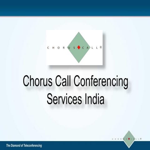 Chorus Call India Corporate Profile | PDF