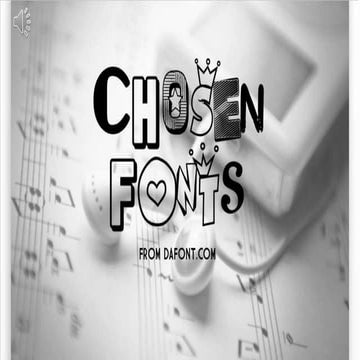 CHOSEN FONT IDEAS. | PPTX