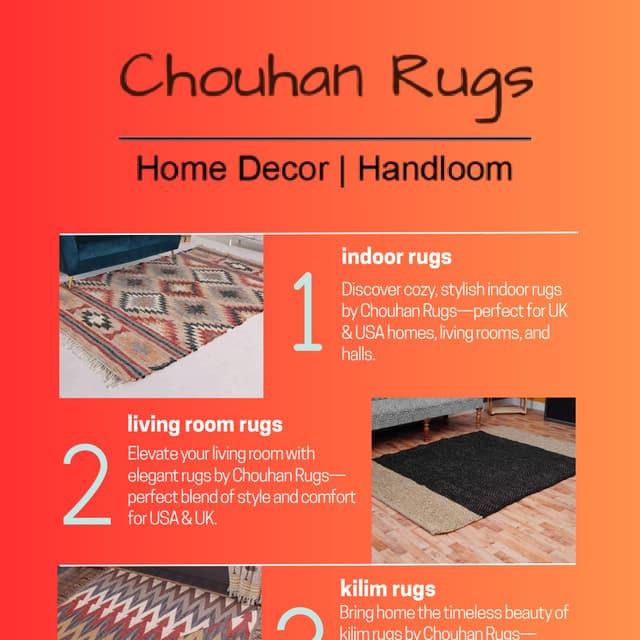 Chouhan Rugs – Premium Rugs for Modern USA & UK Interiors | PDF